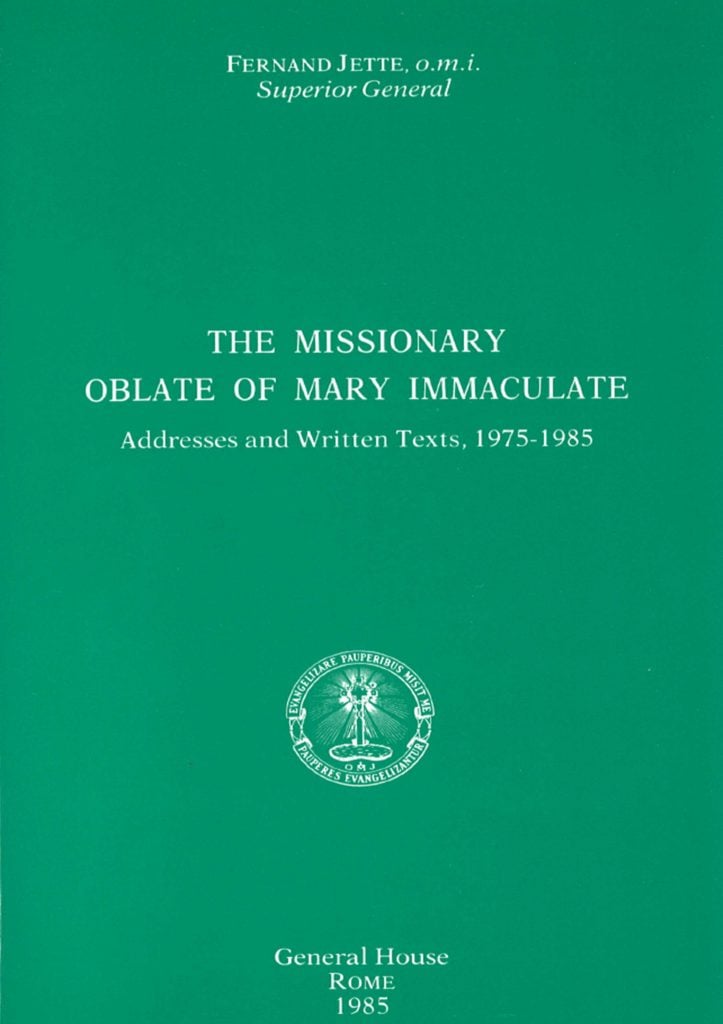 The Missionary OMI (Addresses & Written Texts, 1975-1985) | OMI World